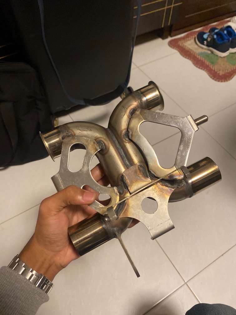 TEC Stainless "De-Cat" X-Pipe For Triumph Watercooled Models ...