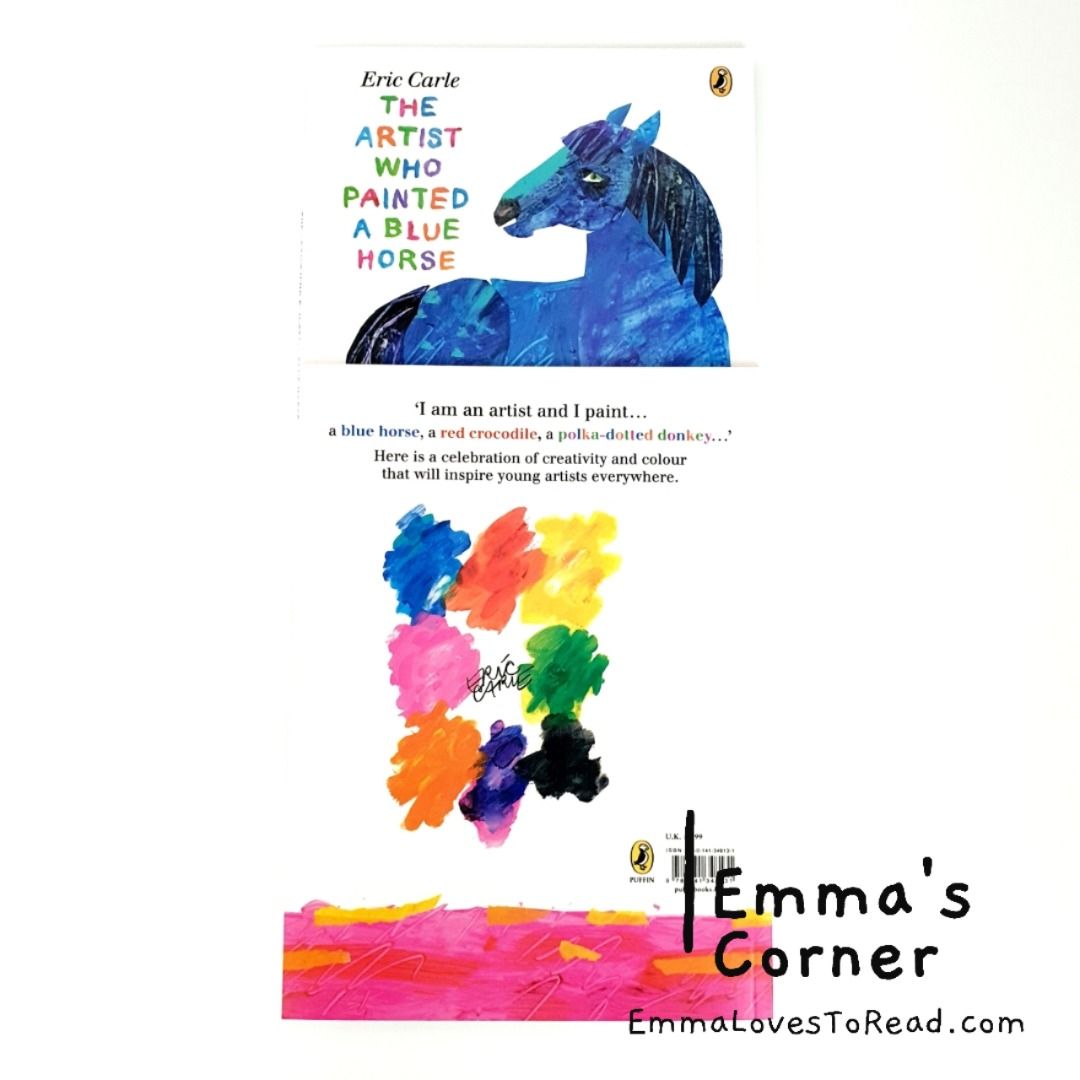 The Artist who Painted a Blue Horse by Eric Carle PB, Hobbies & Toys ...