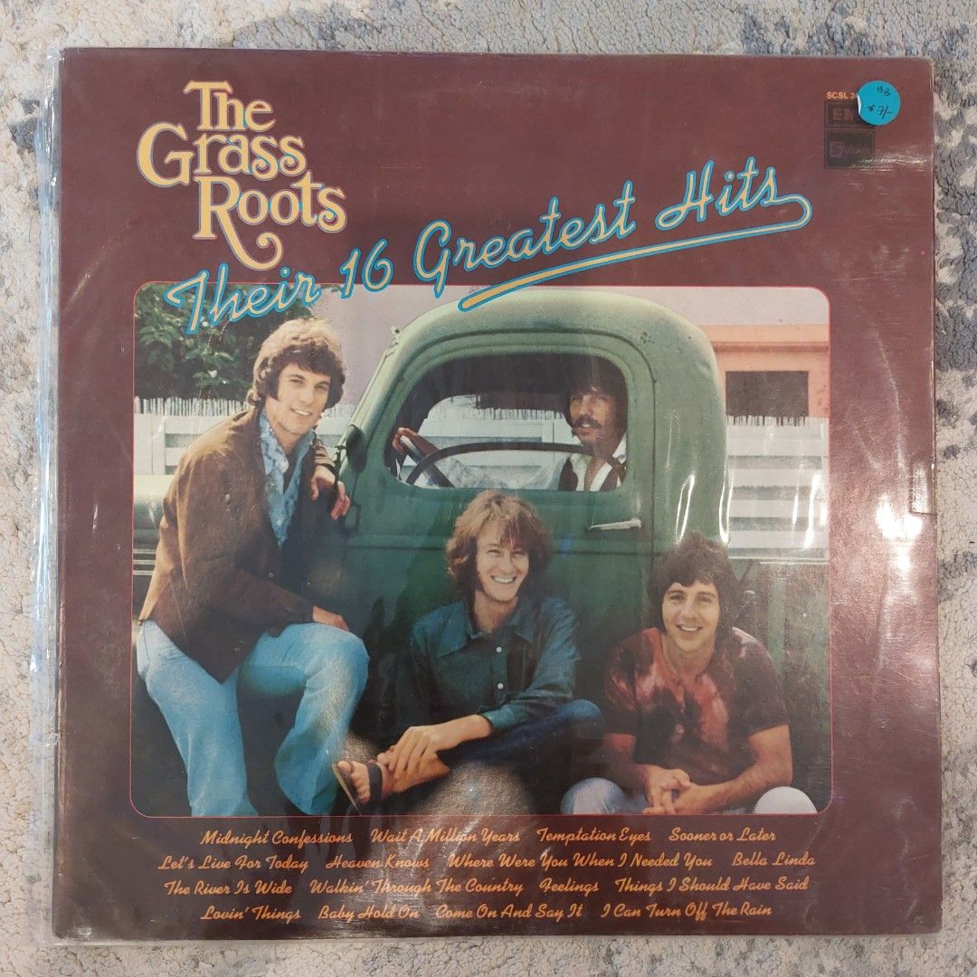 The Grass Roots - 16 Greatest Hits vinyl record, Hobbies & Toys, Music ...