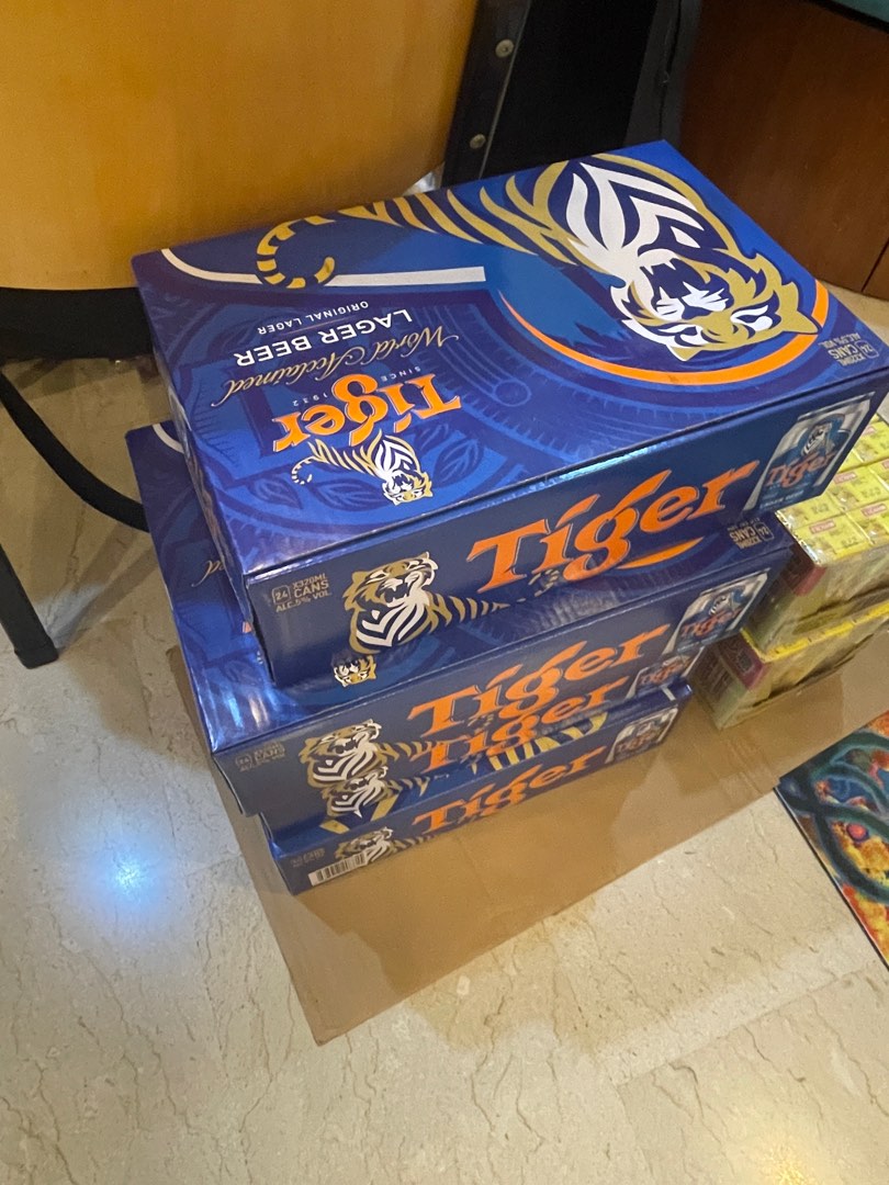 Tiger beer 320ml x 24 / carton, Food & Drinks, Alcoholic Beverages on ...