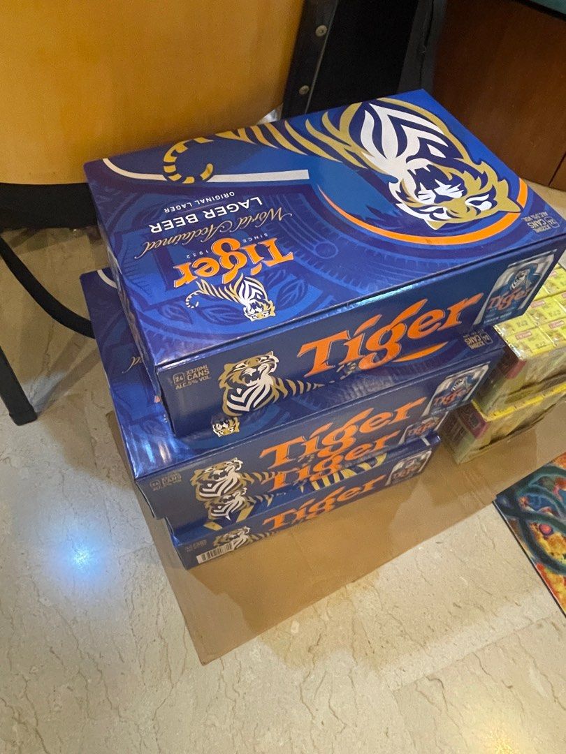 Tiger beer 320ml x 24 / carton, Food & Drinks, Alcoholic Beverages on ...