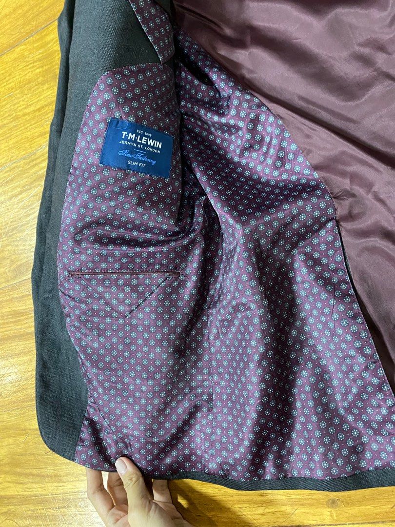 TM LEWIN SUIT SET, Men's Fashion, Coats, Jackets and Outerwear on Carousell