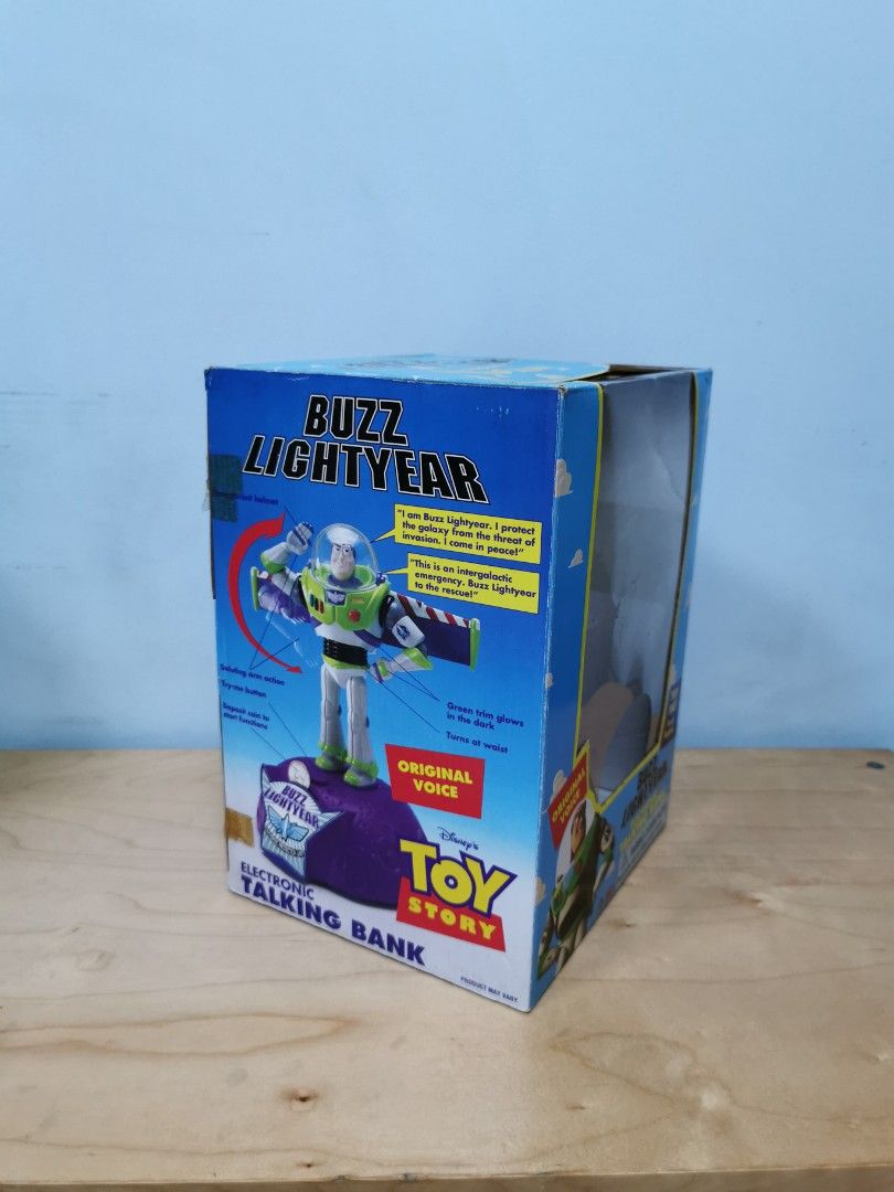 Toy Story Buzz Lightyear Coin Bank, Hobbies & Toys, Memorabilia ...