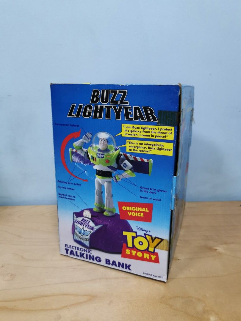 Toy Story Buzz Lightyear Coin Bank, Hobbies & Toys, Memorabilia ...