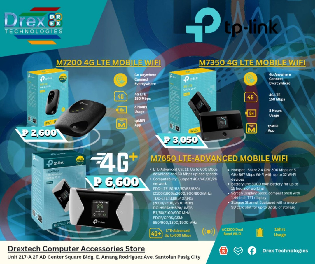 TP-LINK 4G LTE POCKET WI-FI, Computers & Tech, Parts & Accessories ...