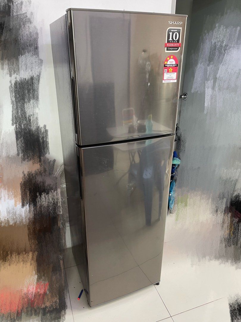 USED REFRIGERATORS SHARP SJ406MSS 400L, TV & Home Appliances, Kitchen ...