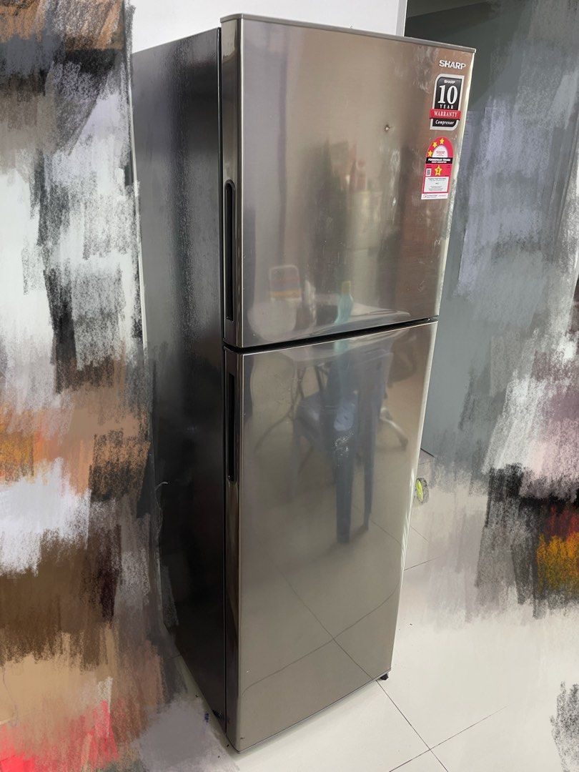 USED REFRIGERATORS SHARP SJ406MSS 400L, TV & Home Appliances, Kitchen ...