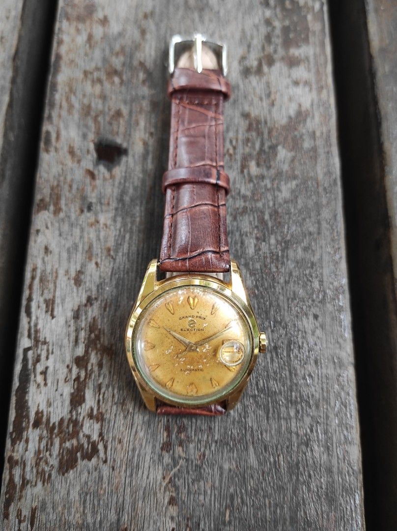 Vintage 1960s Election Watch Co. Grand Prix Automatic Watdh, Luxury ...