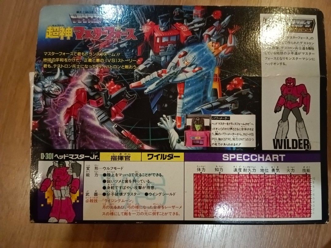 vintage 1987 Takara - Transformers G1 - Wilder / Fangry - Headmasters ...
