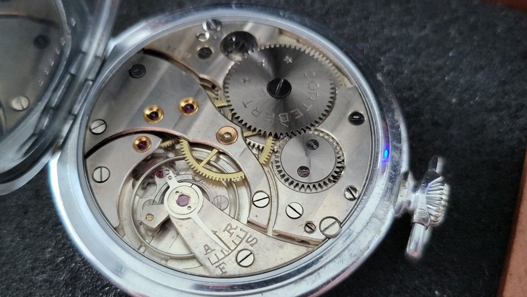 Vintage 1940s Cortebert Pocket Watch, Chronometer grade, Cortebert cal ...