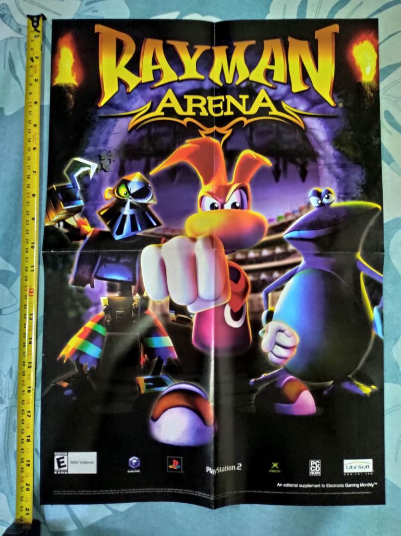 Vintage Poster - Rayman Playstation 2, Hobbies & Toys, Memorabilia ...