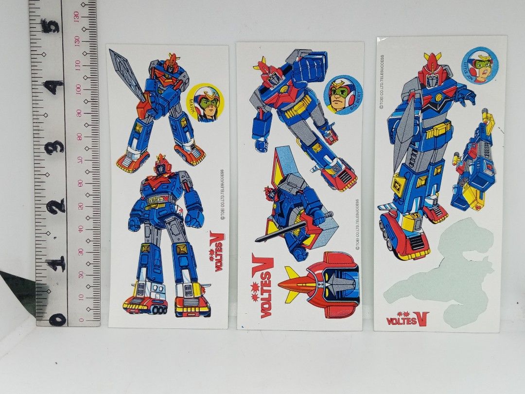 Vintage Voltes V Sticker Set, Hobbies & Toys, Memorabilia ...