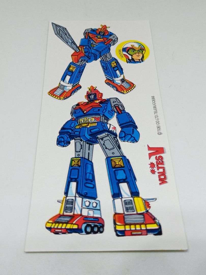 Vintage Voltes V Sticker Set, Hobbies & Toys, Memorabilia ...