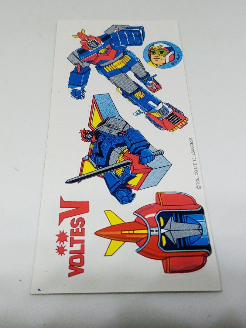 Vintage Voltes V Sticker Set, Hobbies & Toys, Memorabilia ...