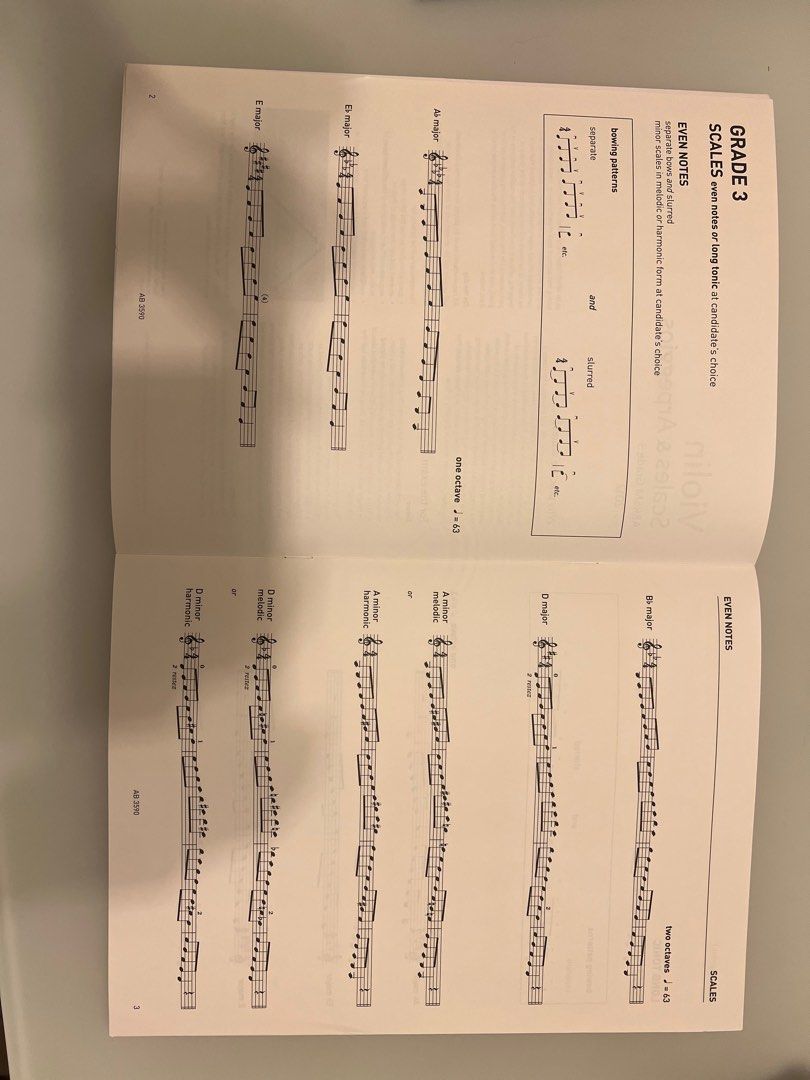 Violin Grade 3 Scales ( Brand New), Hobbies & Toys, Books & Magazines ...