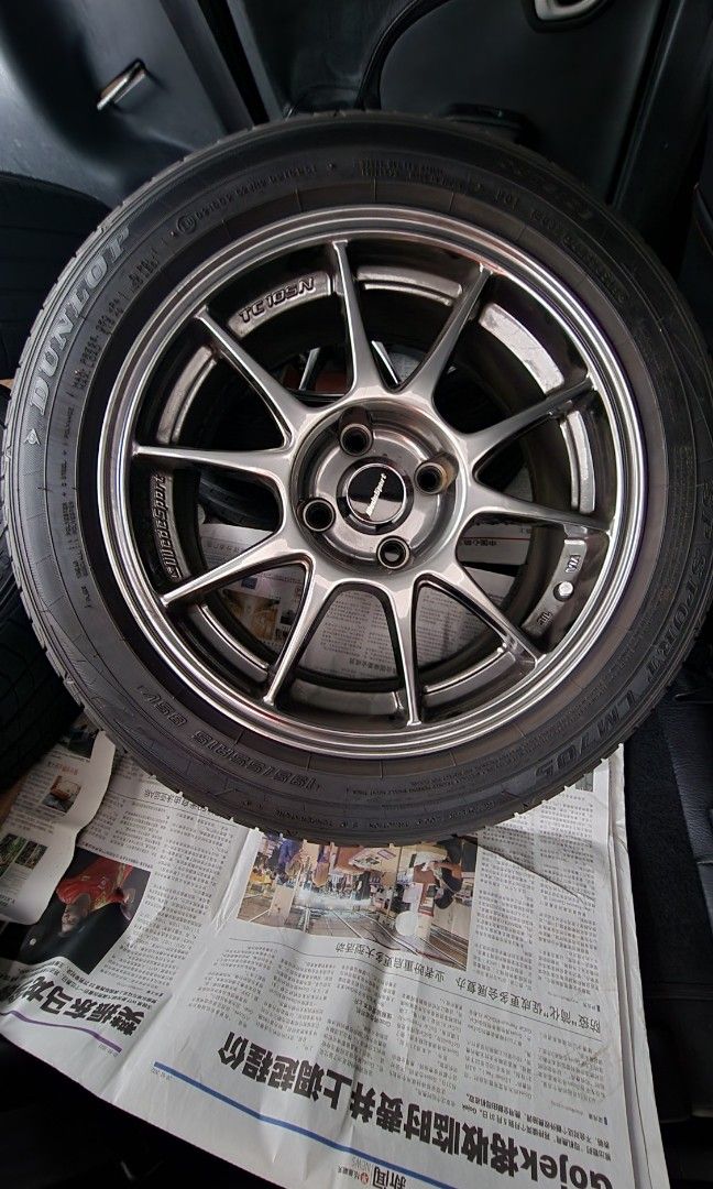 15" WedsSport TC105N wheels with Dunlop tires, Car Accessories, Tyres ...