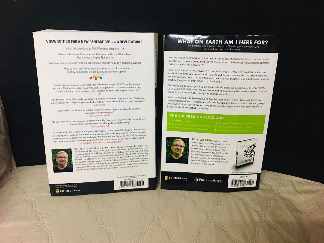 What On Earth Am I Here For? The Purpose Driven Life Set by Rick Warren ...