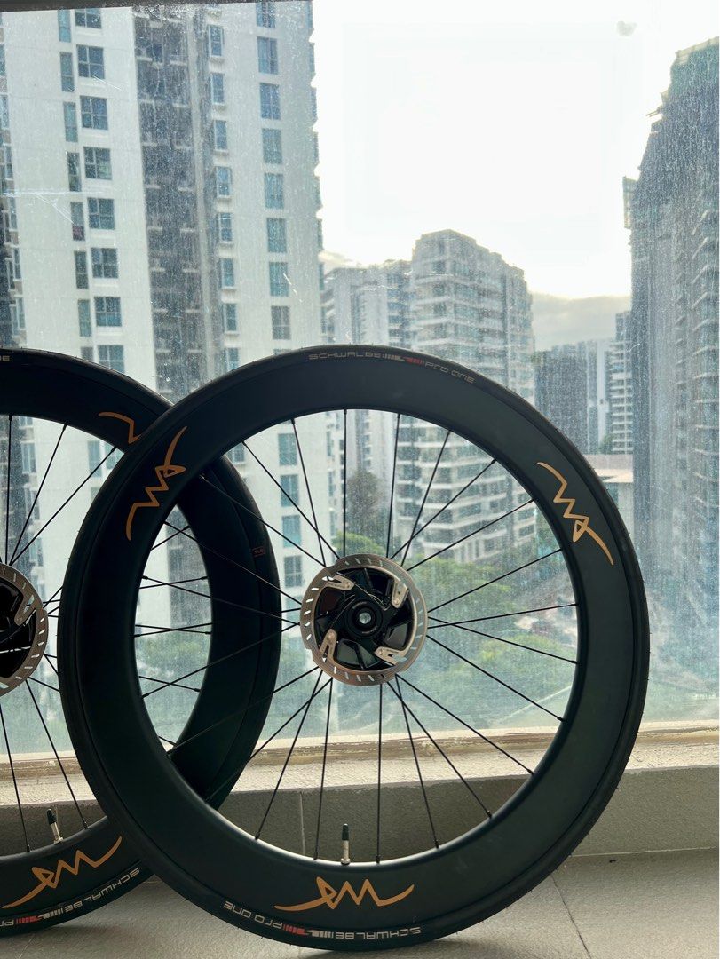 Wheel Angel 60mm Velotechnic Disc Brake Road Wheelset, Sports Equipment ...