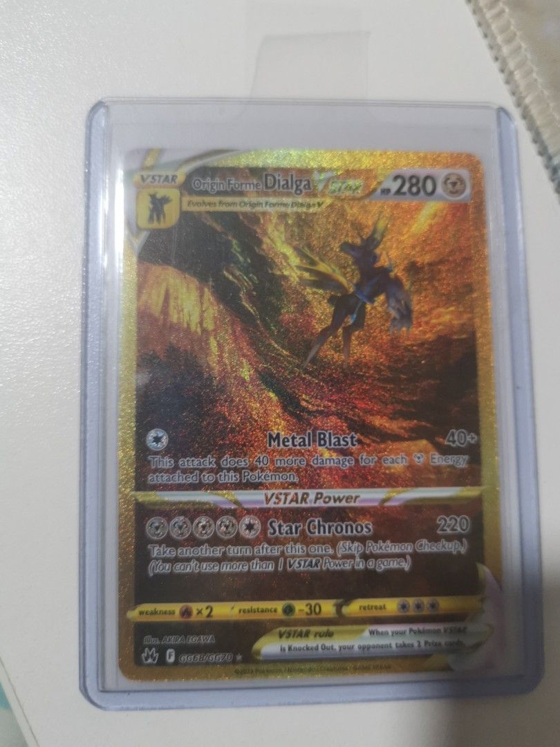 WTS Dialga Gold VMAX, Hobbies & Toys, Toys & Games on Carousell