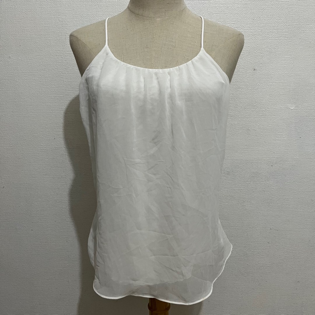 Zara Sexy Back White Top, Women's Fashion, Tops, Sleeveless on Carousell