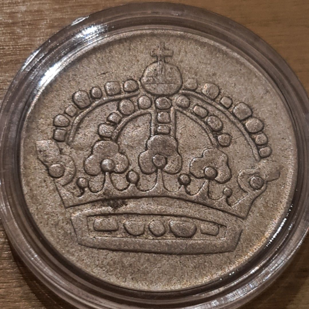 1953 Sweden King Gustav VI 50 Ore Billon Coin, Hobbies & Toys ...