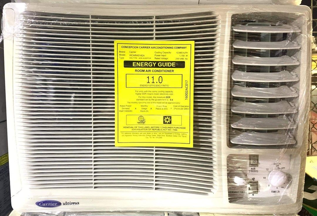 1HP. CARRIER INVERTER GRADE, TV & Home Appliances, Air Conditioning and ...