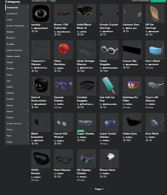 2009 Roblox account with rare/off sale items!, Video Gaming, Gaming ...
