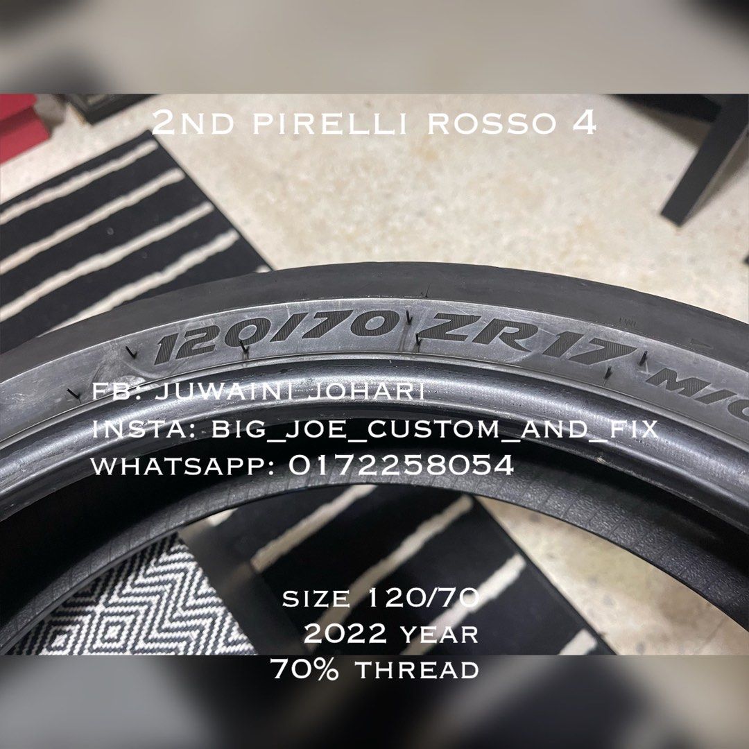 2nd Tayar Pirelli Rosso 4, Looking For on Carousell