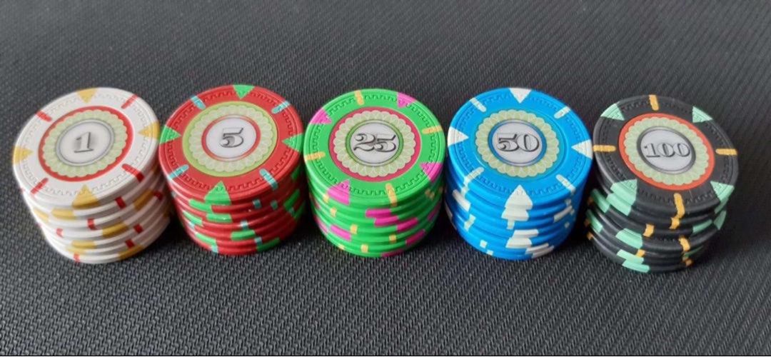 300/500 PCs Claysmith Gaming Premium Poker Chip Set Poker Chips Monte ...