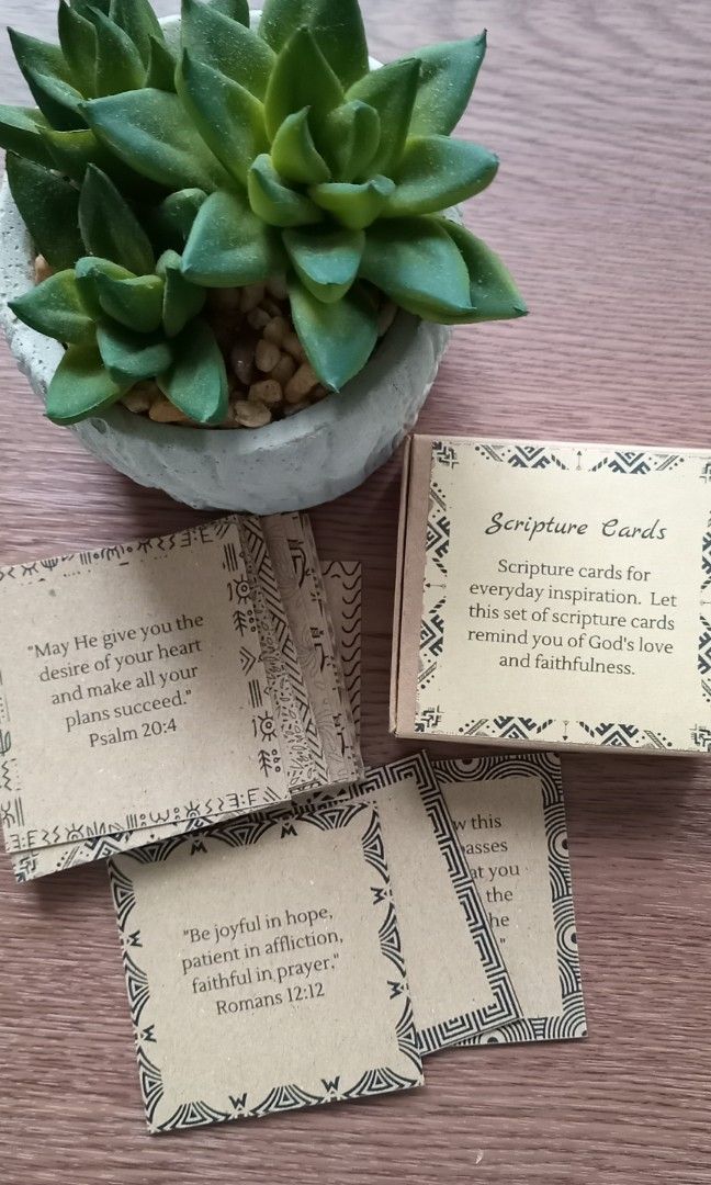 36 Pieces Bible Verses/Scripture Cards Collection #3, Hobbies & Toys ...