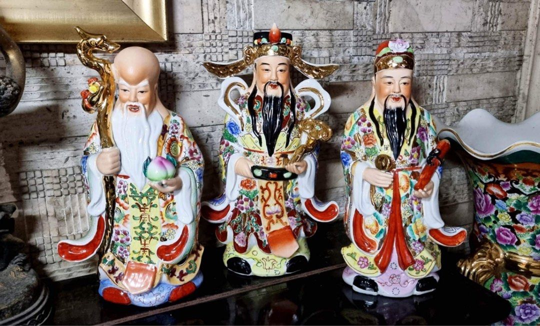 3 Wise Men Chinese Feng Shui Gods of Wealth, Hobbies & Toys ...