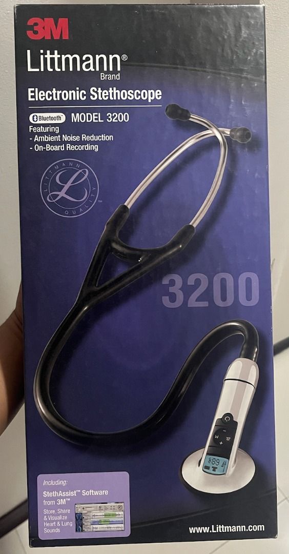 3M Littmann Electronic Stethoscope Model 3200, Health & Nutrition ...