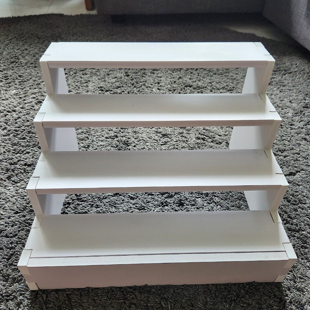 4-tier White display stand, Everything Else on Carousell