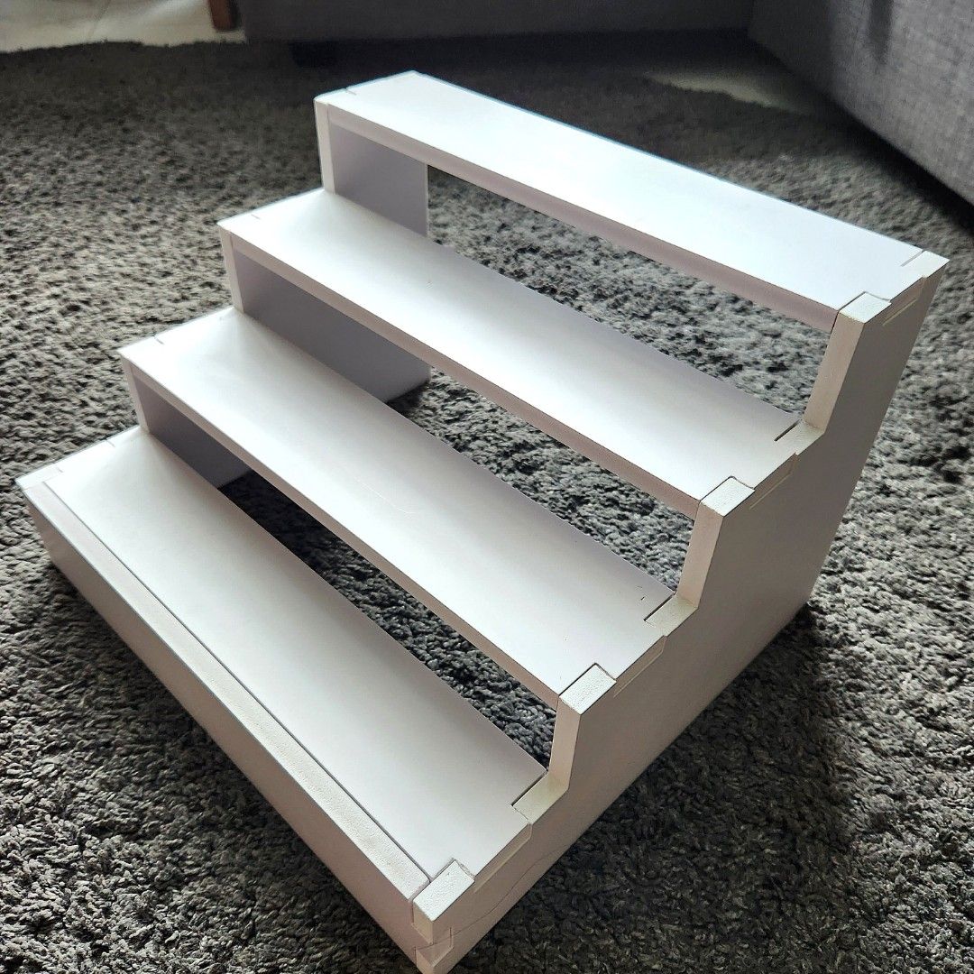 4-tier White display stand, Everything Else on Carousell