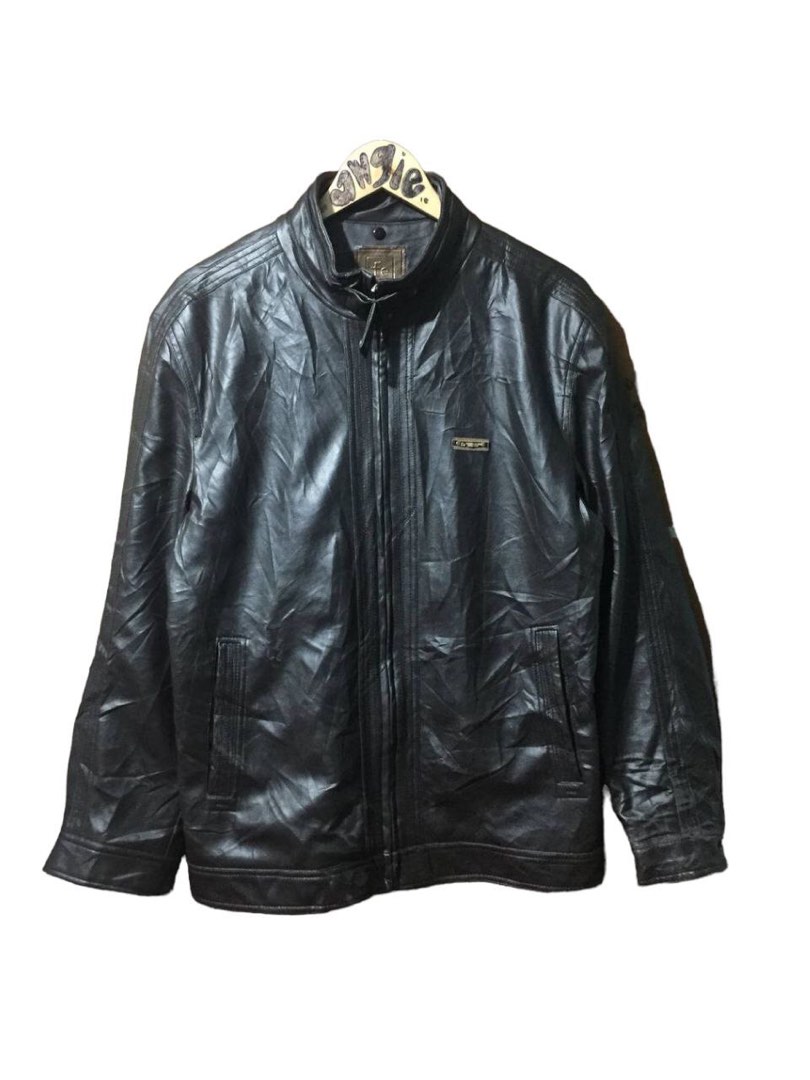 90s FERNAND RAZZINI Leather biker jacket, Men's Fashion, Coats, Jackets and Outerwear on Carousell