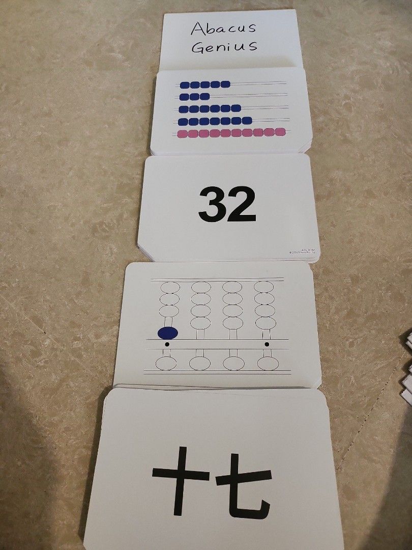 Abacus flashcards bilingual, Hobbies & Toys, Stationery & Craft, Other ...