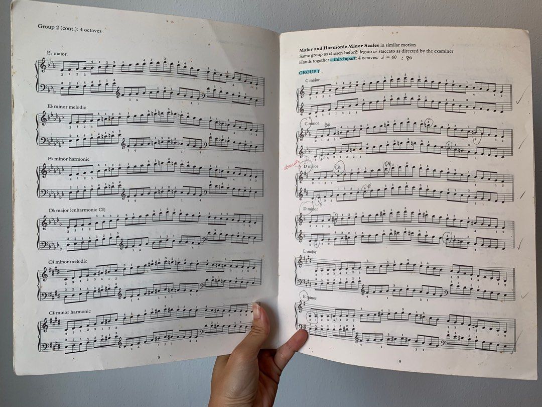 ABRSM Piano Scales / Sight-reading - Grade 7 / Grade 8, Hobbies & Toys ...
