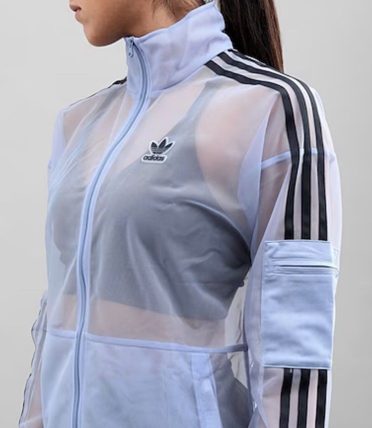 Adidas Mesh Track Top, Women's Fashion, Activewear on Carousell