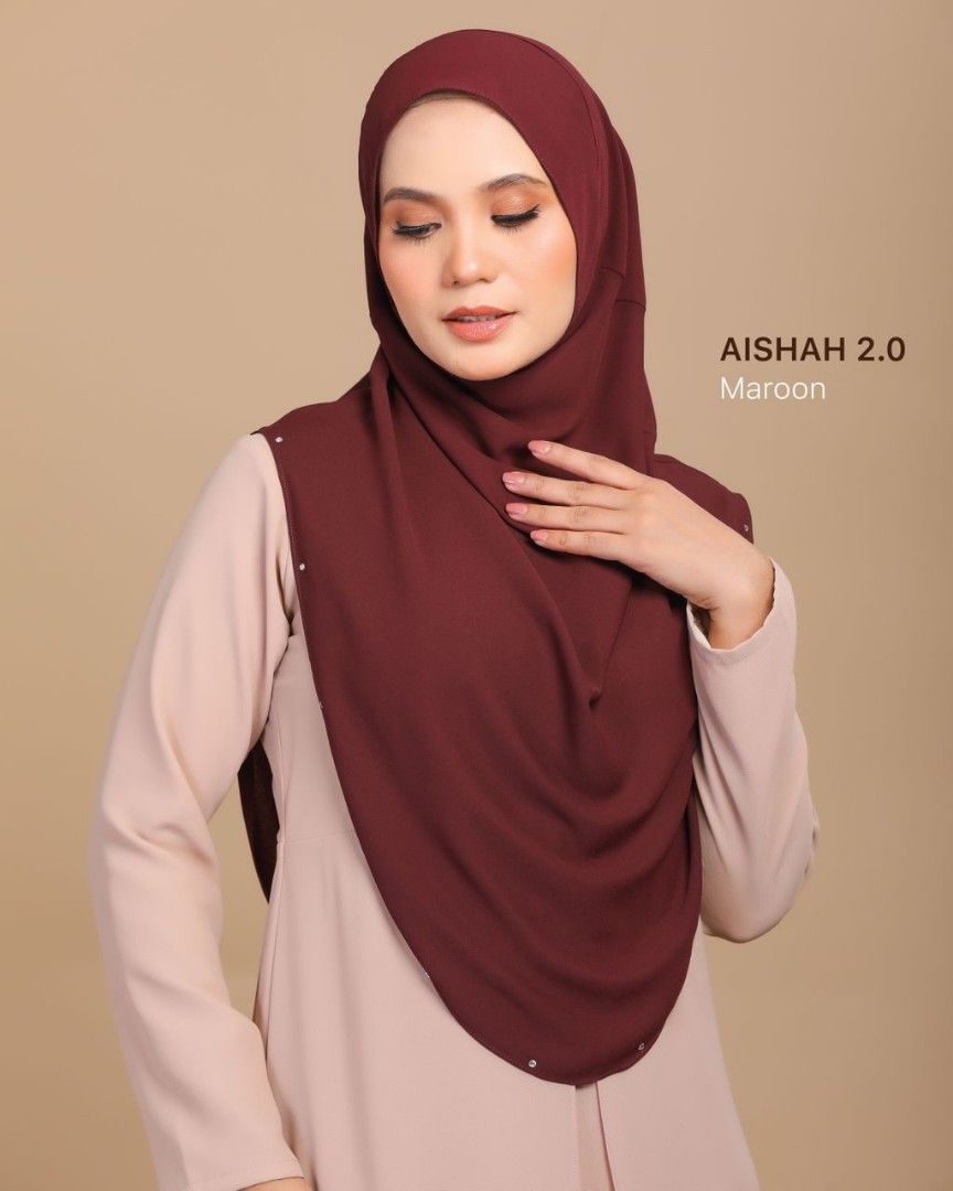 Aishah 2.0 Instant Hijab, Women's Fashion, Muslimah Fashion, Hijabs on ...