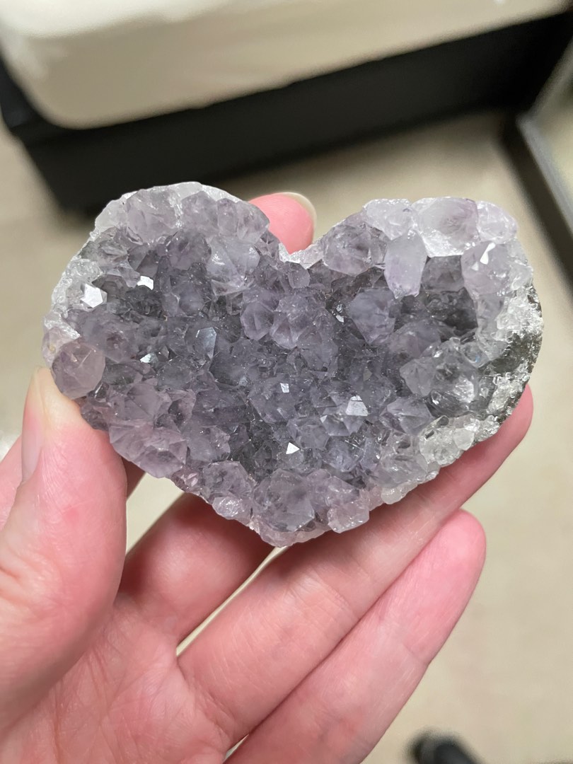 Amethyst heart, Hobbies & Toys, Memorabilia & Collectibles, Vintage ...