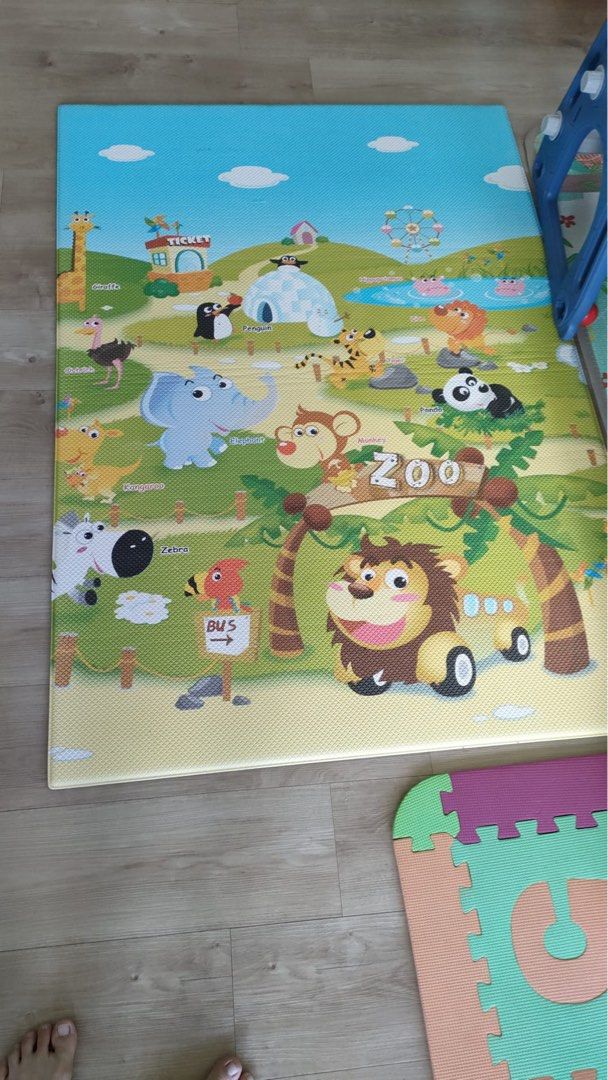 Animal themed play mat (5mm thick), Babies & Kids, Infant Playtime on ...