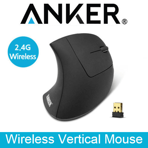 Anker 2.4G Wireless Vertical Ergonomic Optical Mouse, Computers & Tech ...