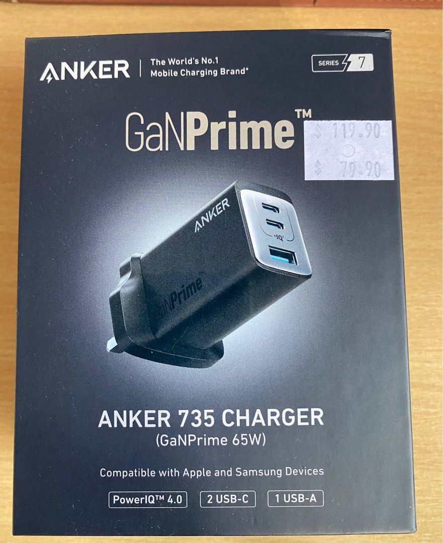 Anker 735 Charger - GaNPrime 65W, Computers & Tech, Parts & Accessories, Chargers on Carousell
