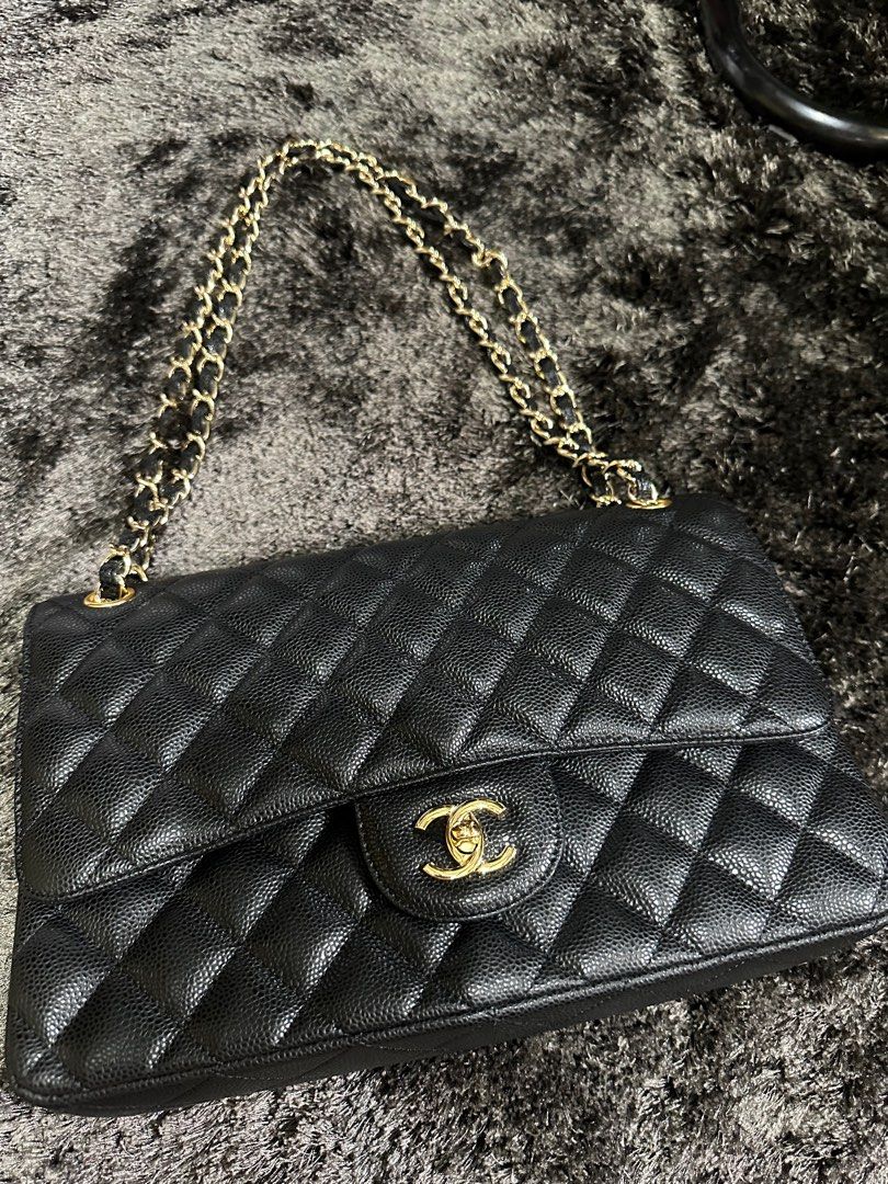 Authentic Rare ChaneI Jumbo double flap microchip, Women's Fashion ...