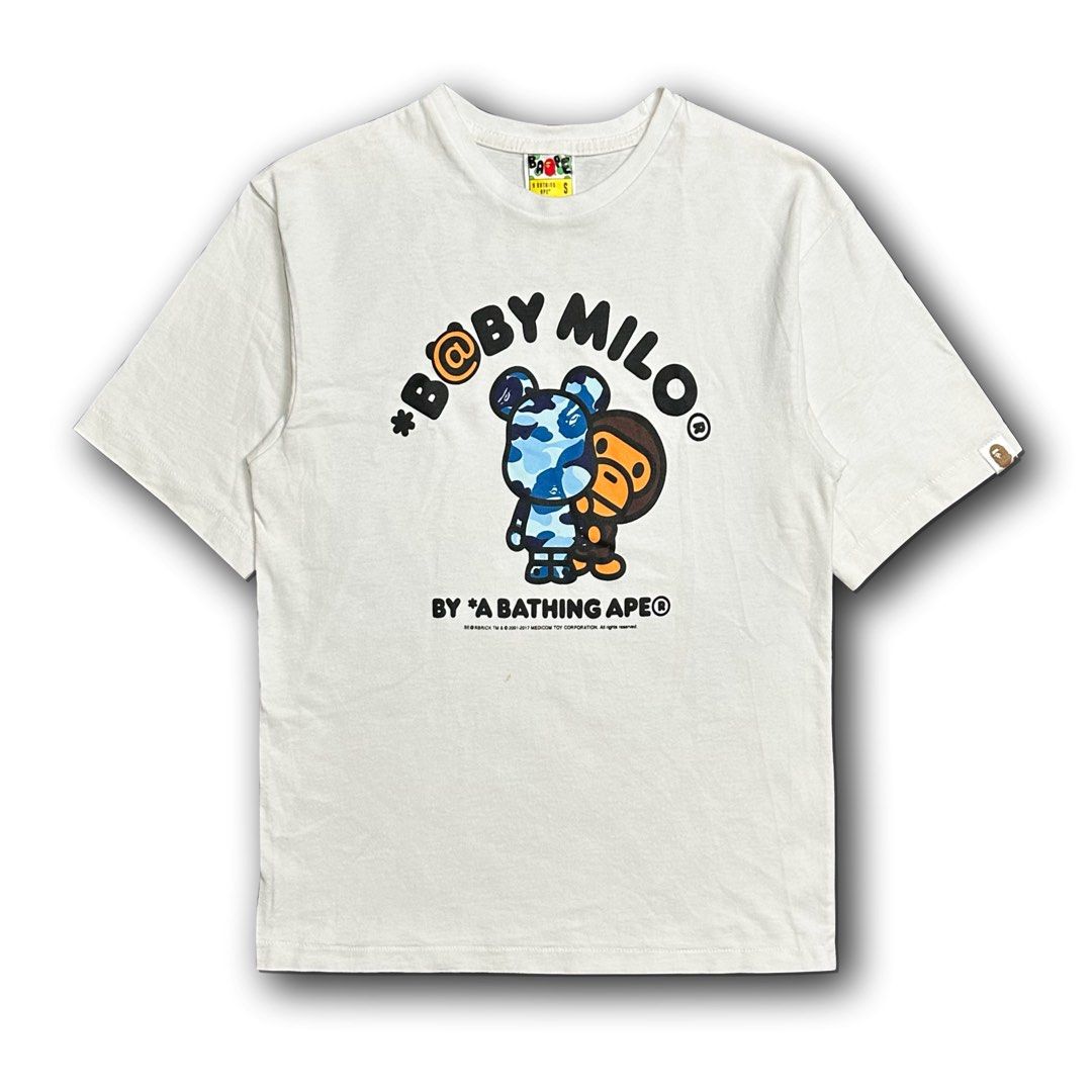 BAPe Baby Milo x Bearbrick Shirt, Men's Fashion, Tops & Sets, Tshirts ...