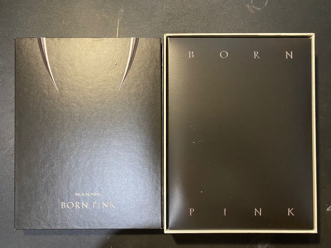 Blackpink Born Pink Album Black Version, Hobbies & Toys, Memorabilia ...