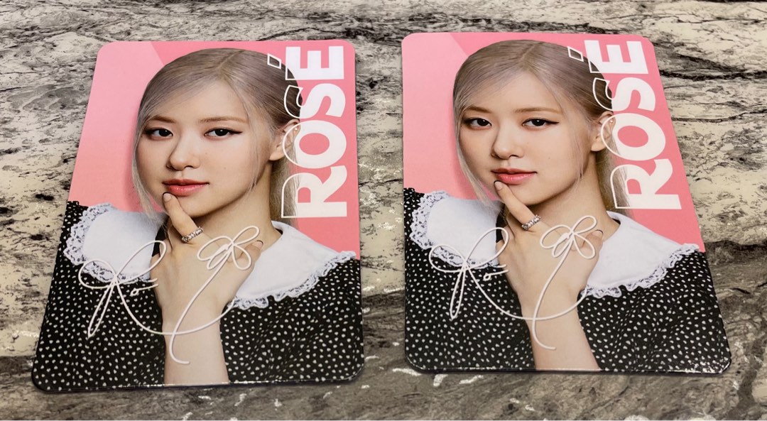 Blackpink Oreo Rose Card, Hobbies & Toys, Memorabilia & Collectibles ...
