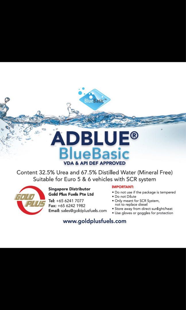 BlueBasic AdBlue Diesel Exhaust Fluid 10L - Made in Italy, Everything ...