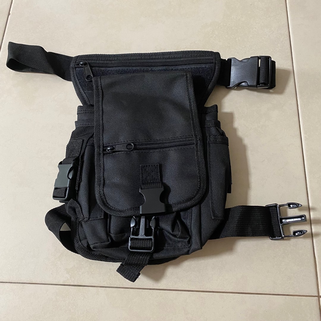 BN Black Drop Side Leg Pouch, Babies & Kids, Going Out, Carriers ...