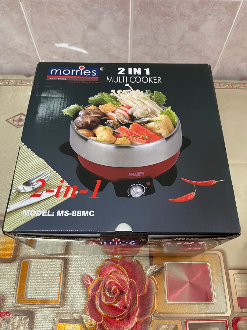BNIB Morries 2in1 Multi Cooker, TV & Home Appliances, Kitchen Appliances, BBQ, Grills & Hotpots ...